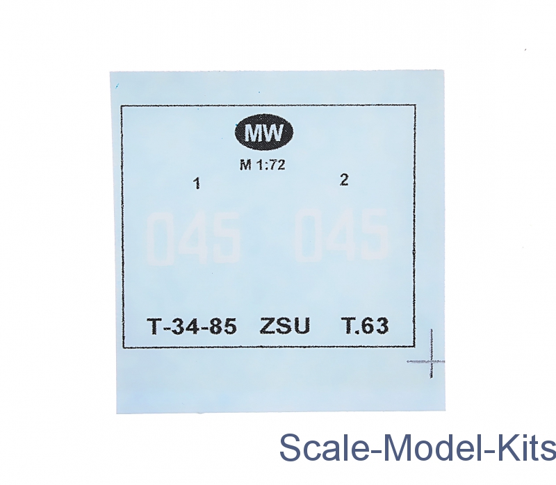 T-34/85 NVA type 63 Soviet WWII medium tank-Military Wheels plastic ...